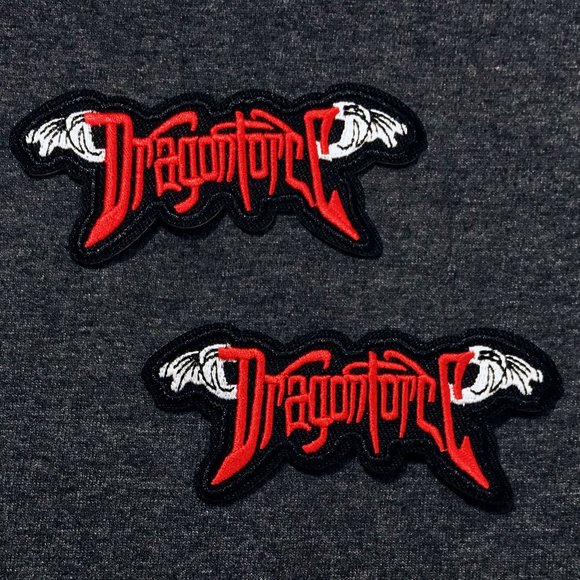 Accessories | 2 Dragon Force Iron On Patches Band Badges Dragon | Poshmark